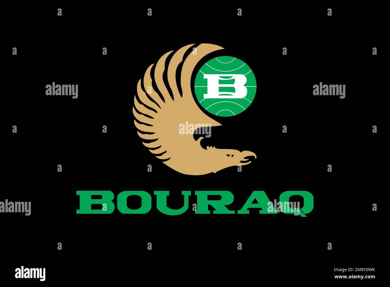 Bouraq Indonesia Airline, Logo, Black background Stock Photo - Alamy