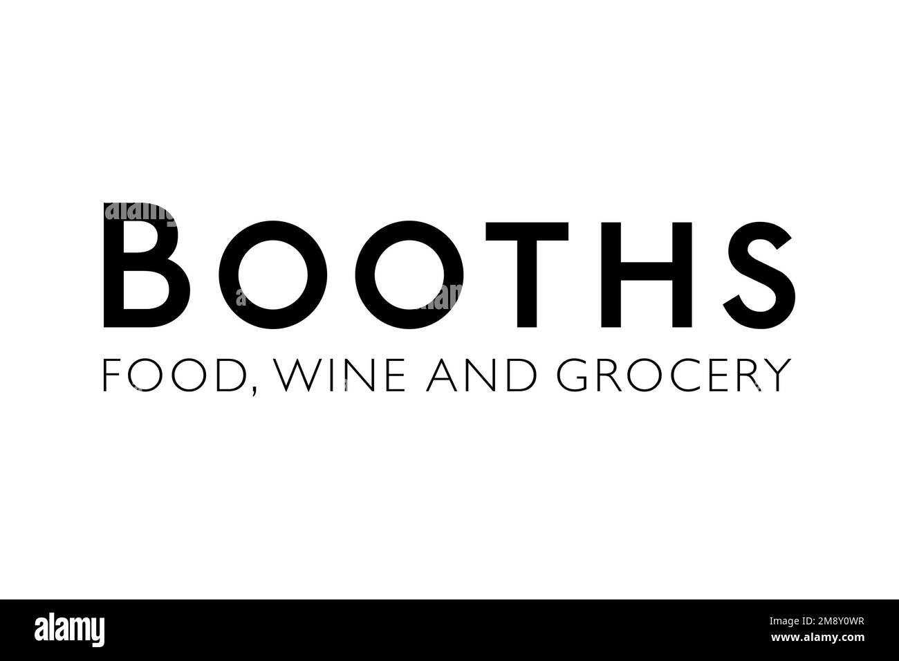 Booths, Logo, White background Stock Photo - Alamy