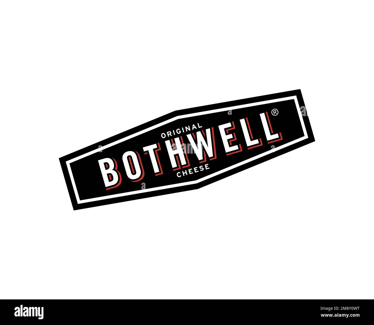 Bothwell Cheese, rotated logo, white background Stock Photo - Alamy