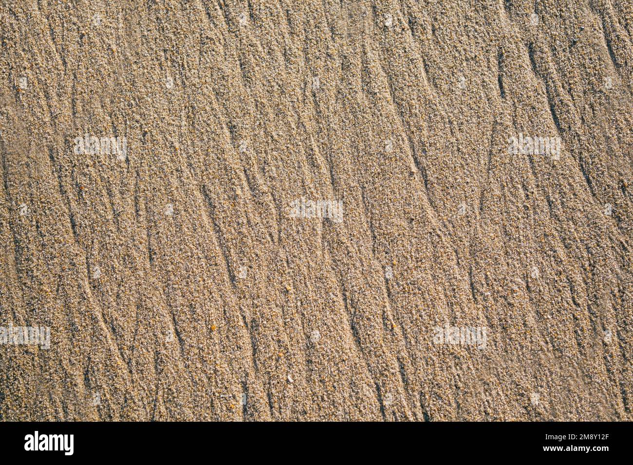 Natural sand texture background on the beach as background. Wavy sand ...