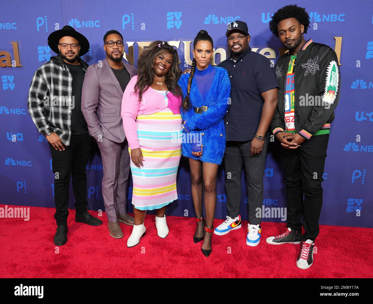 Los Angeles, USA. 15th Jan, 2023. (L-R) GRAND CREW Cast - Justin ...