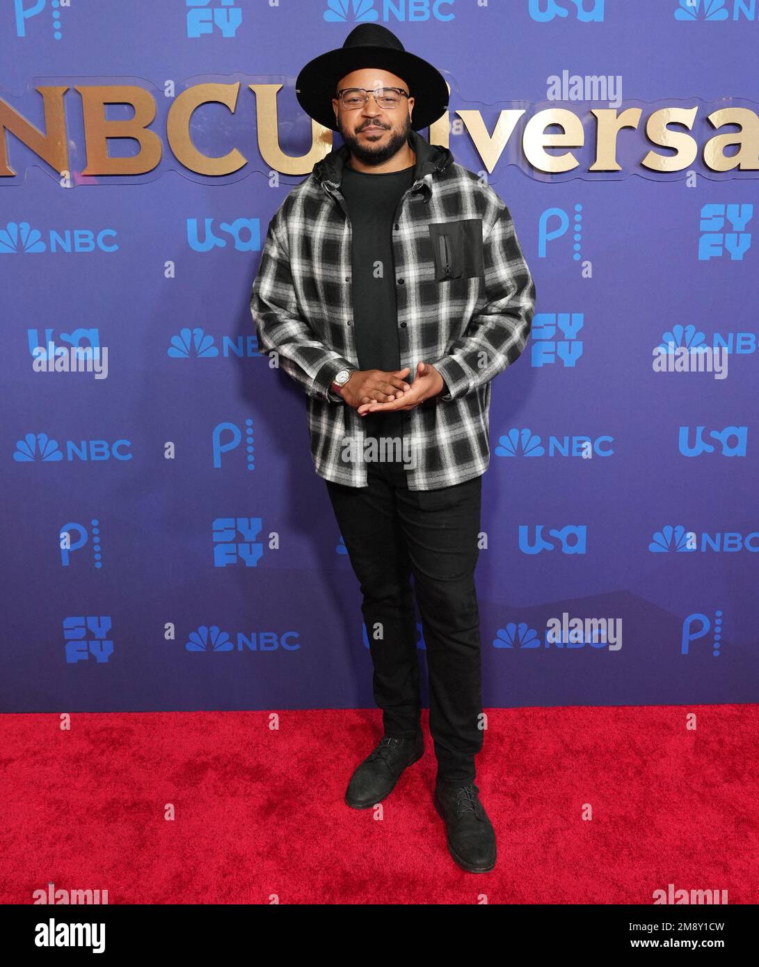 Justin Cunningham at the 2023 NBCUNIVERSAL Press Tour held at the ...