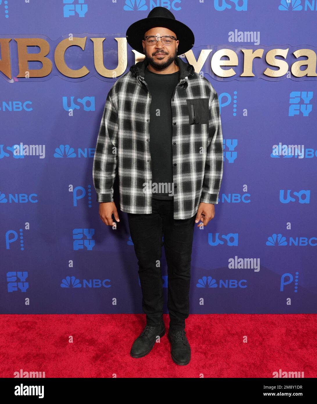 Justin Cunningham at the 2023 NBCUNIVERSAL Press Tour held at the ...