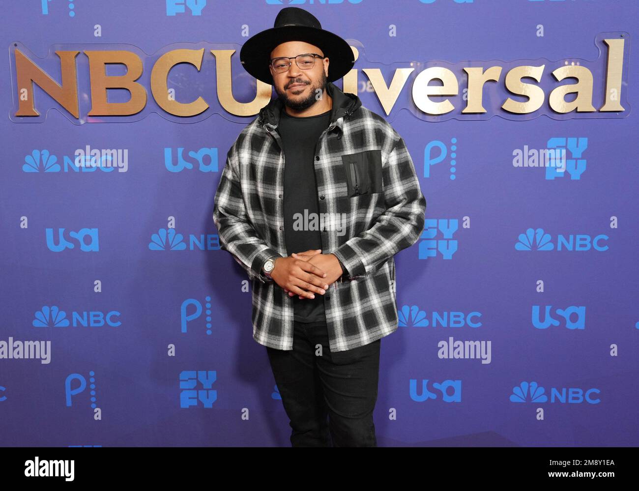Justin Cunningham at the 2023 NBCUNIVERSAL Press Tour held at the ...