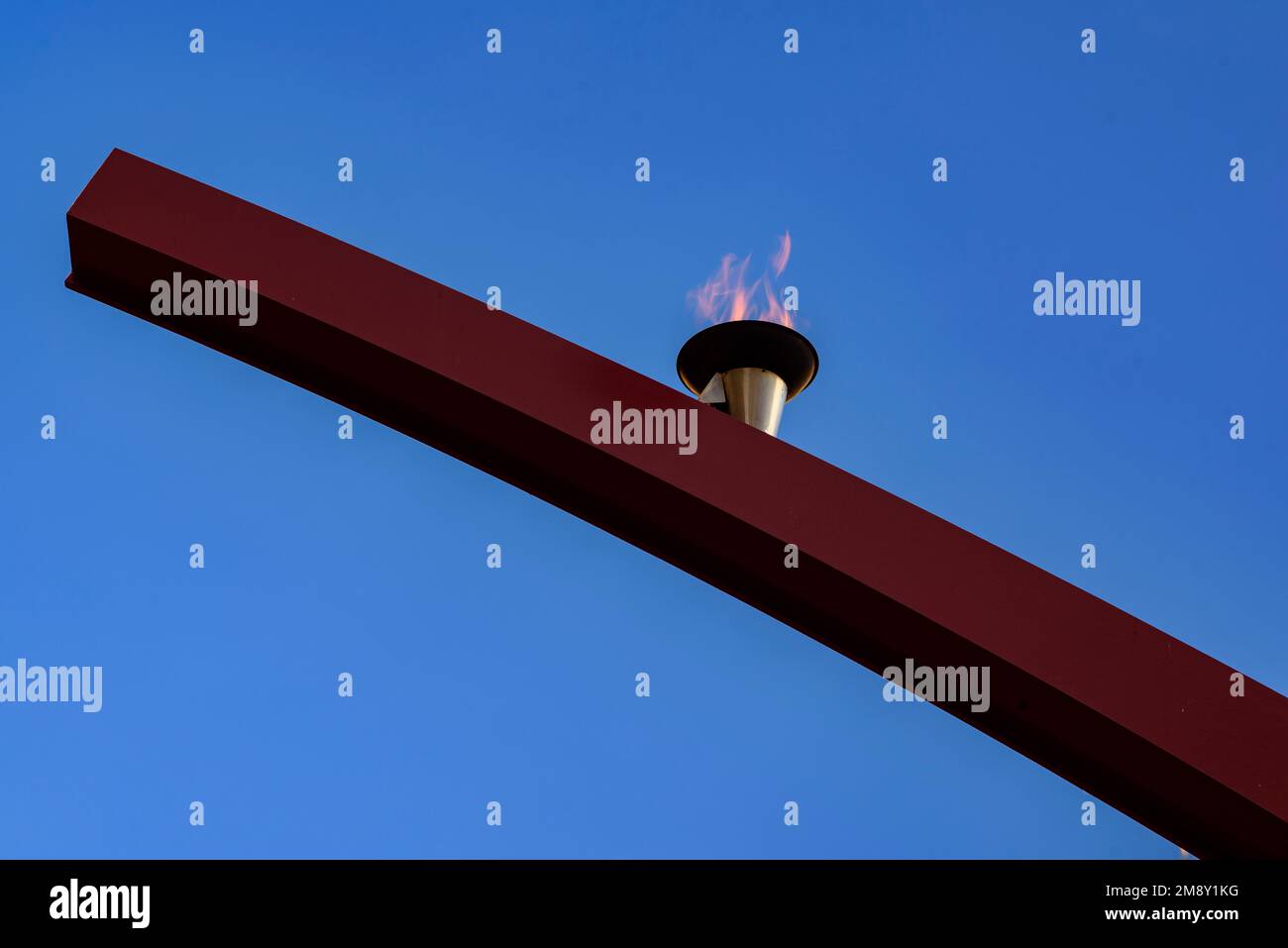Monument in the Fossar de les Moreres (Grave of the Mulberries), one of ...