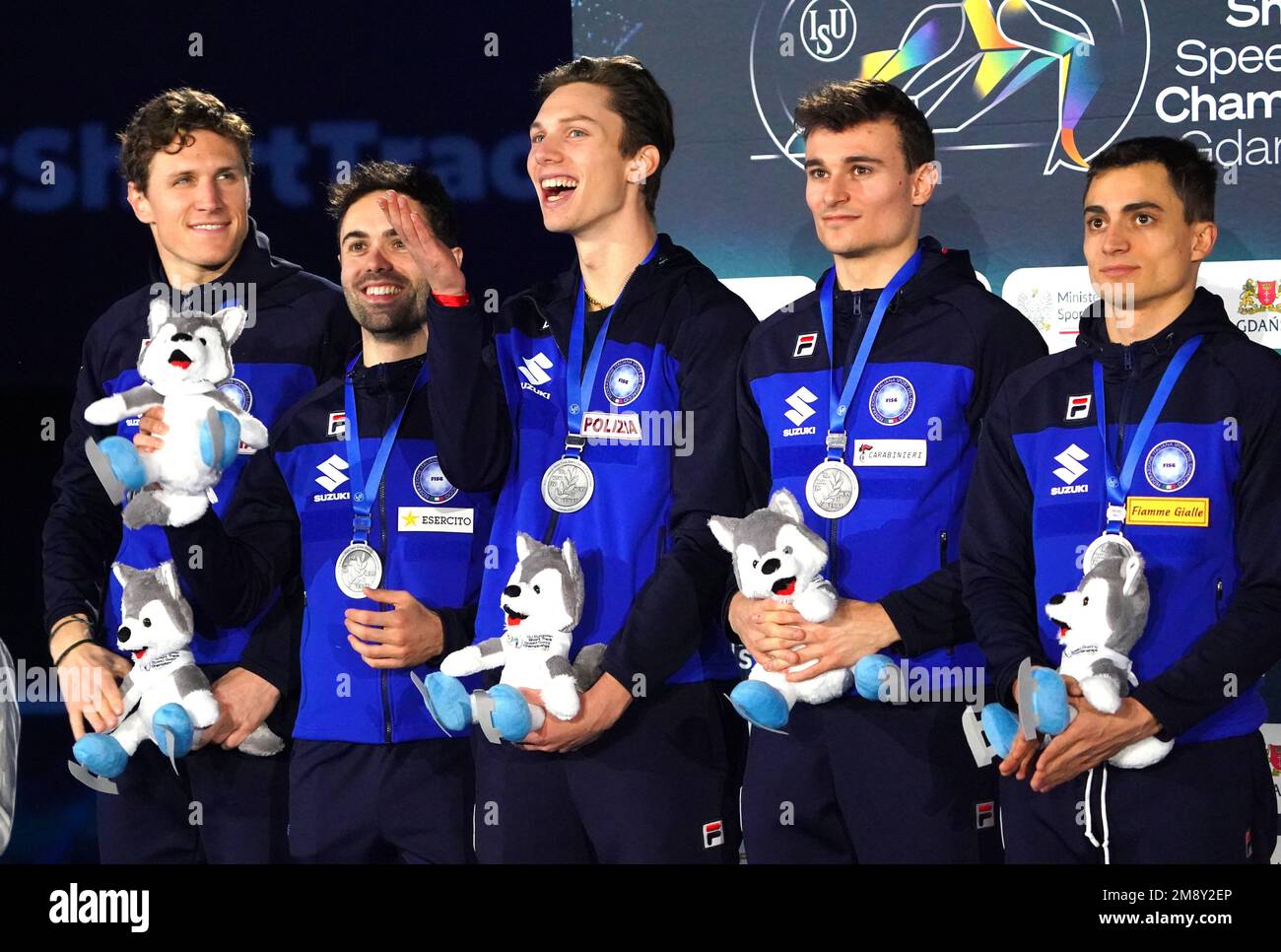 Thomas Nadalini (ITA) Luca Spechenhauser (ITA) and Pietro Sighel (ITA ...