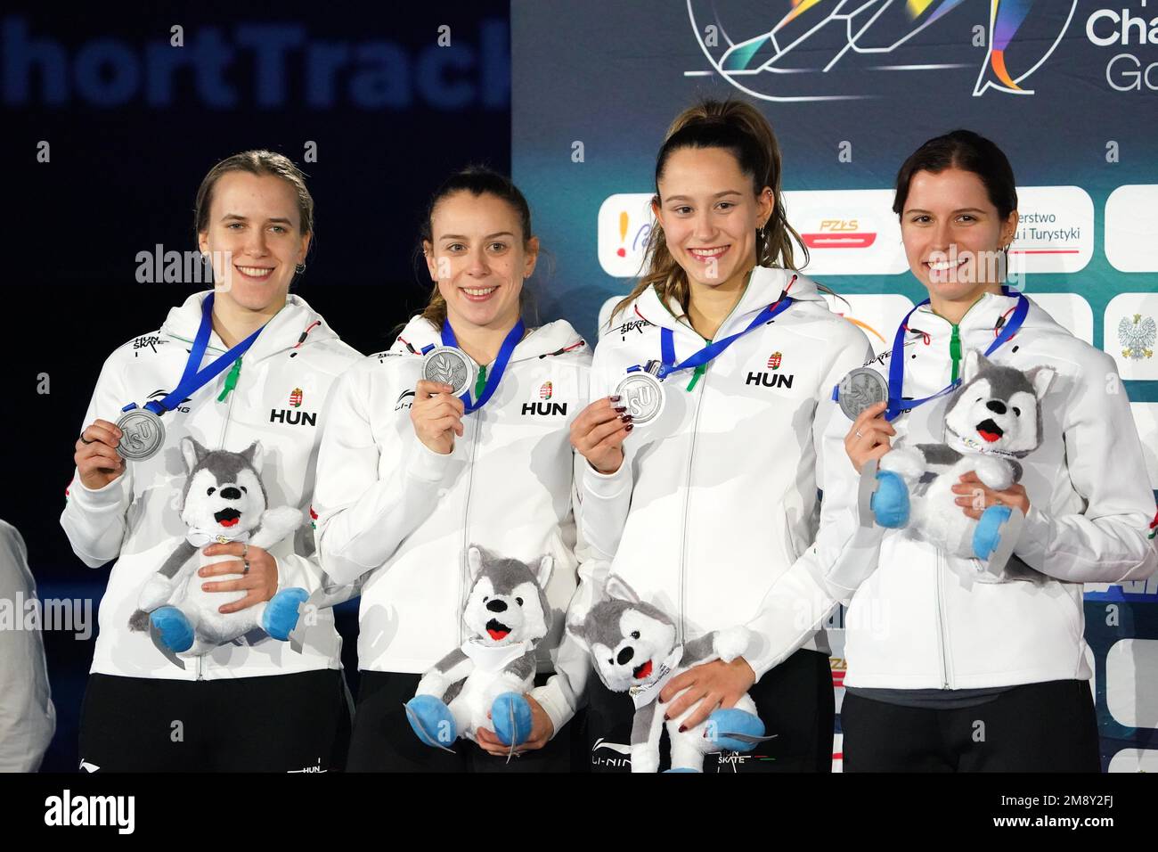 Petra Jaszapati (HUN), Zsofia Konya HUN), Rebeka Sziliczei-Nemet (HUN ...