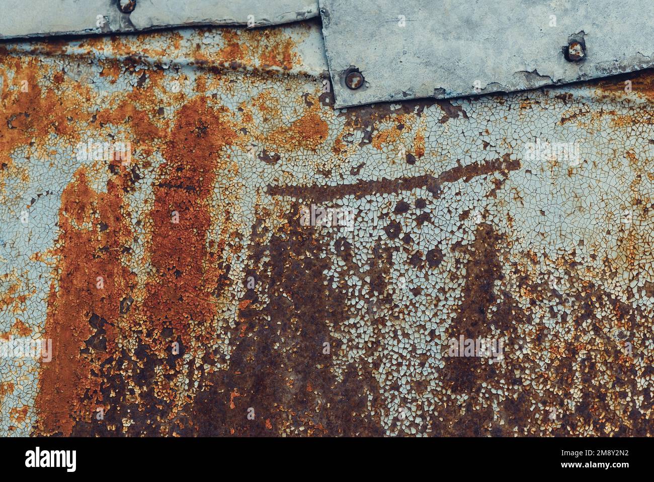 texture of rusty old metal with corrosion and exfoliating paint Stock Photo - Alamy