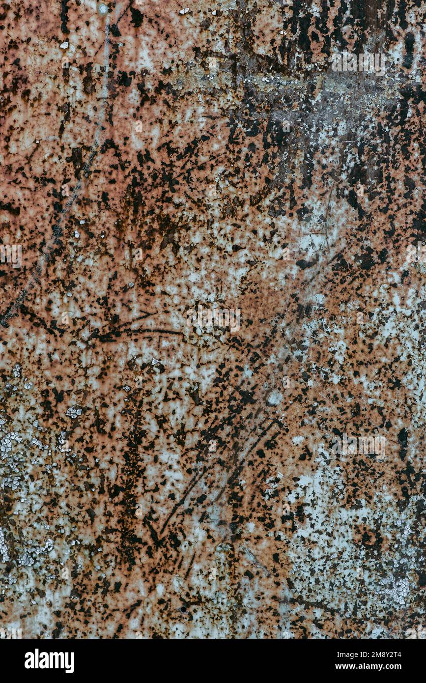 texture of rusty old metal with corrosion. Grunge style dirty iron ...