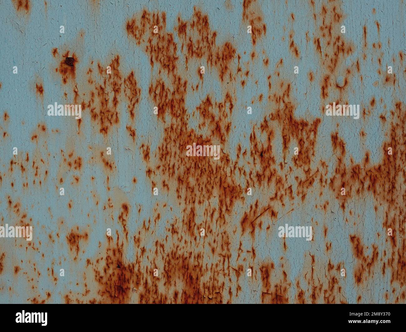 texture of rusty old metal with corrosion and exfoliating paint Stock ...
