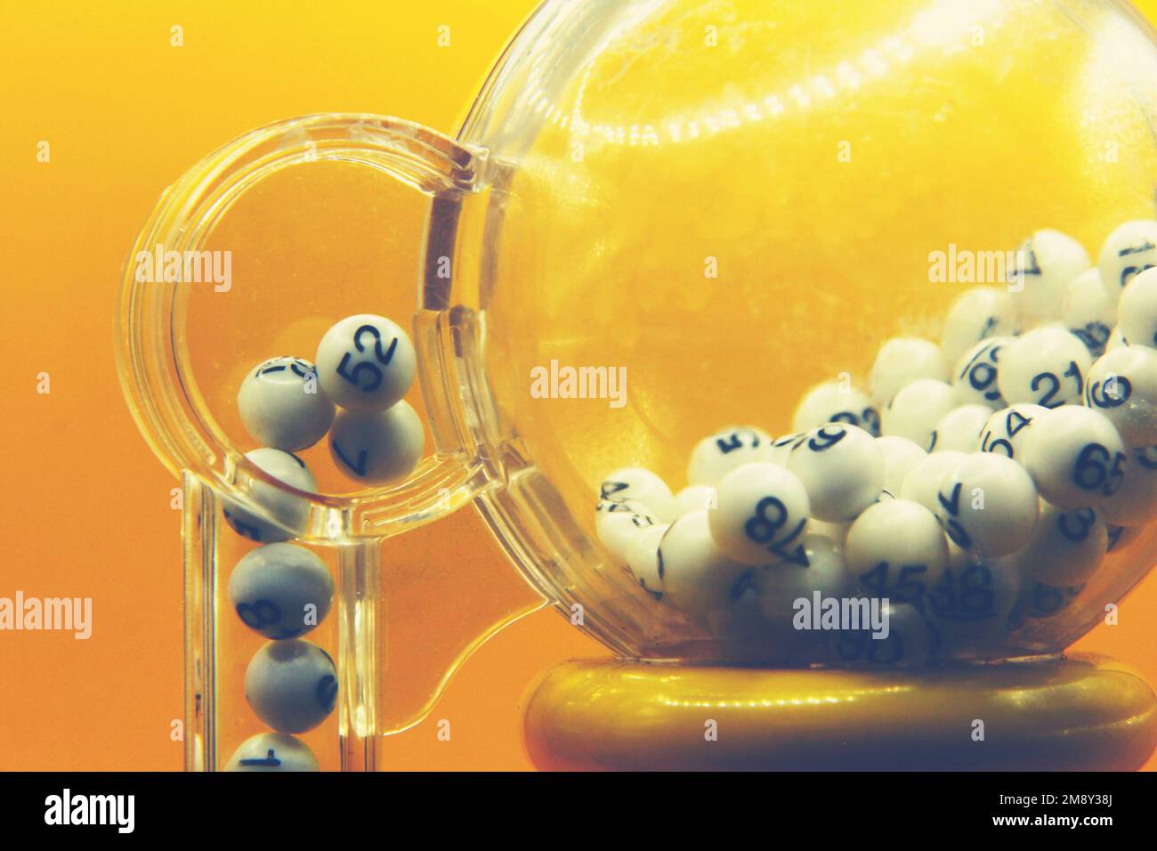 Process of prize drawings, extracting a winning numbers of lottery ...