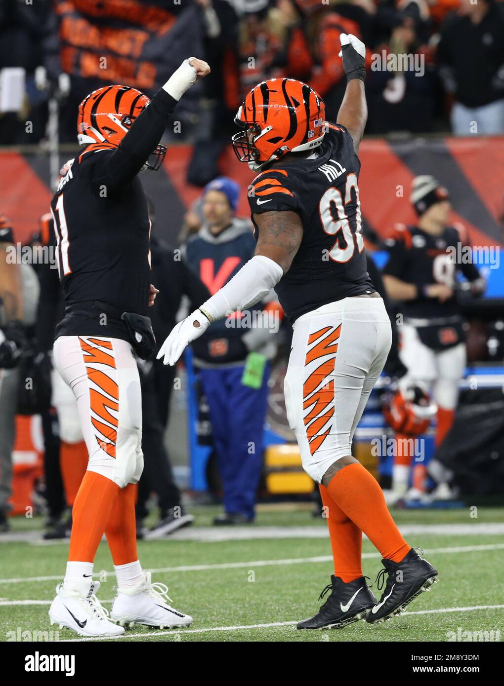 Cincinnati, United States. 15th Jan, 2023. Cincinnati Bengals BJ Hill ...