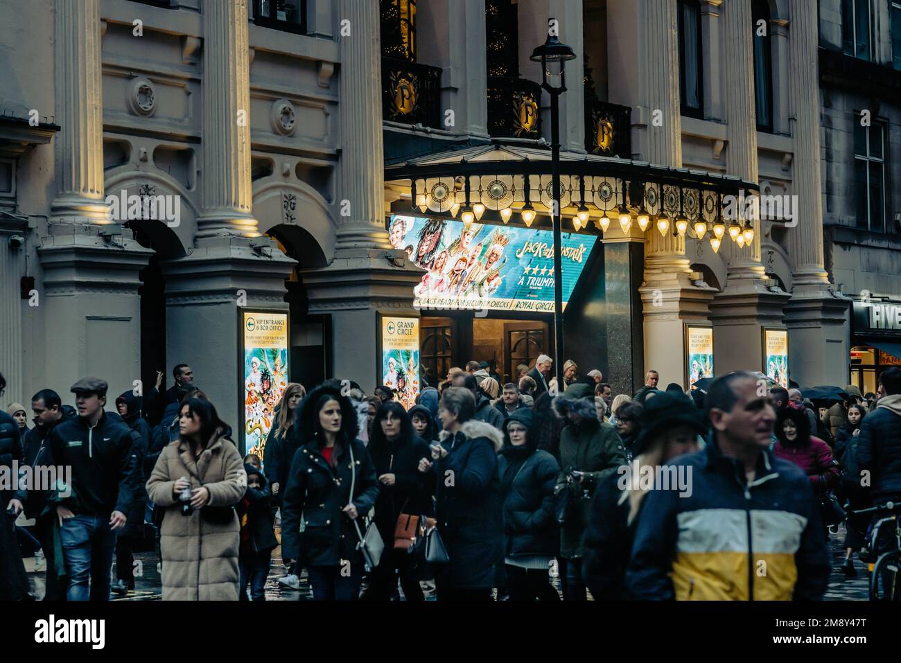 London West End in January Stock Photo - Alamy