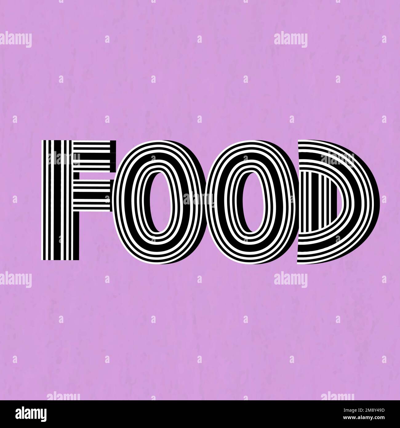 Retro food vector line font calligraphy hand drawn Stock Vector Image ...