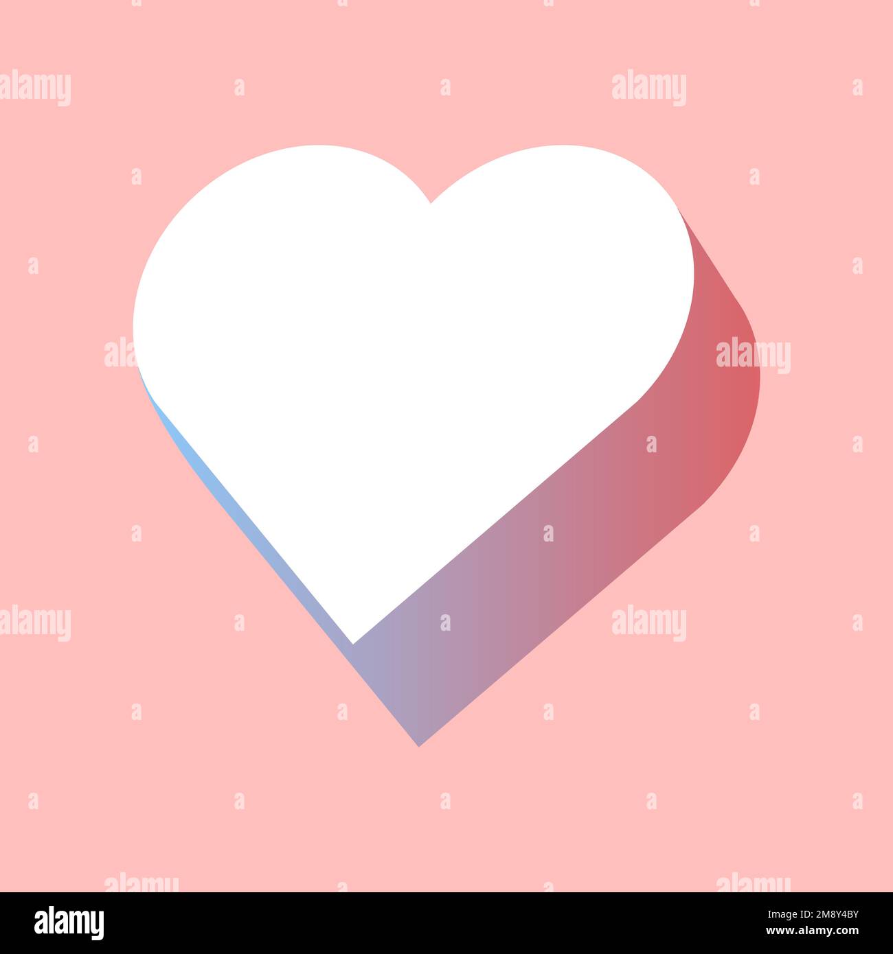 Isometric heart symbol typography vector Stock Vector Image & Art - Alamy