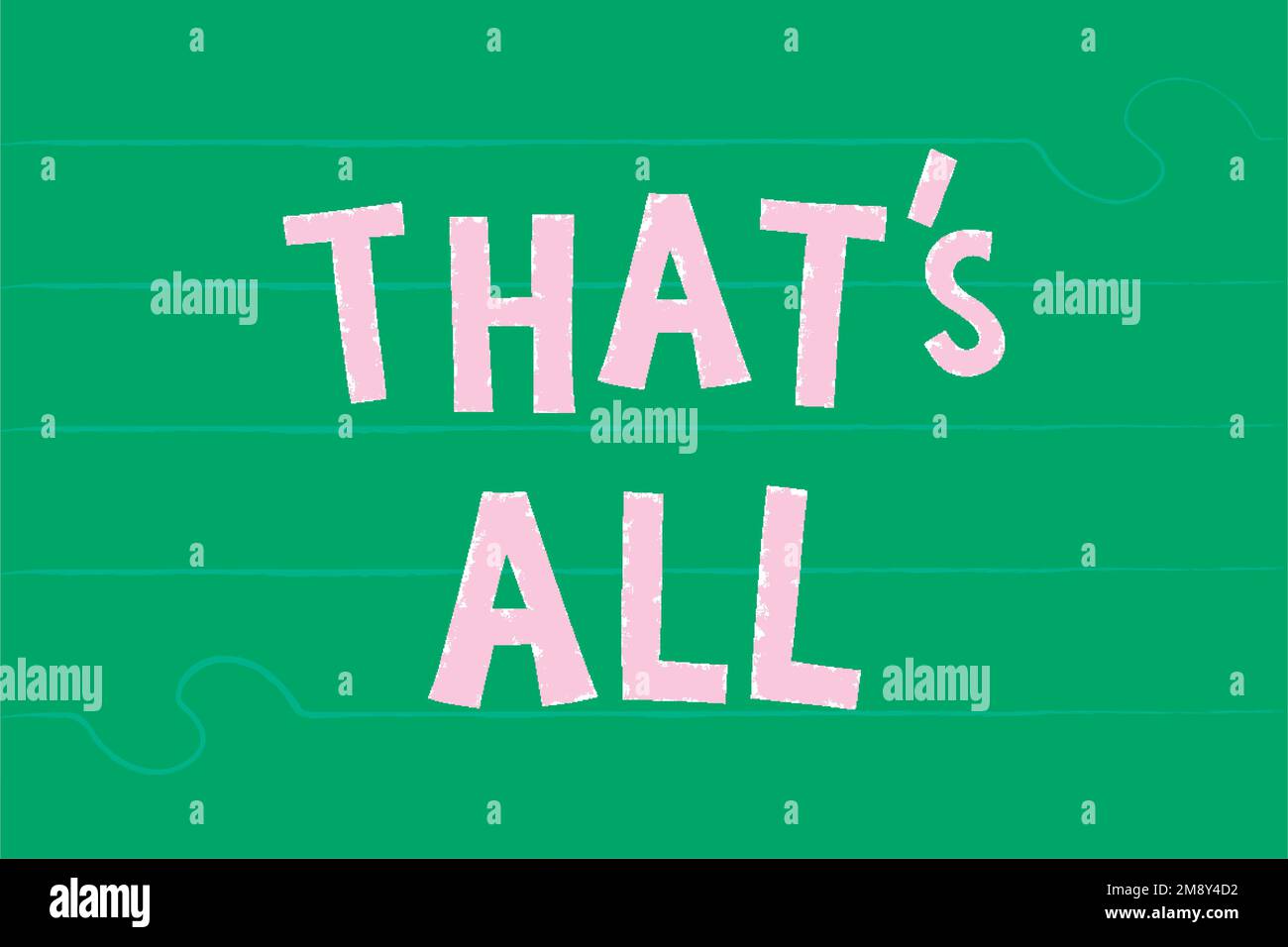 That's all doodle typography on a green background vector Stock Vector ...