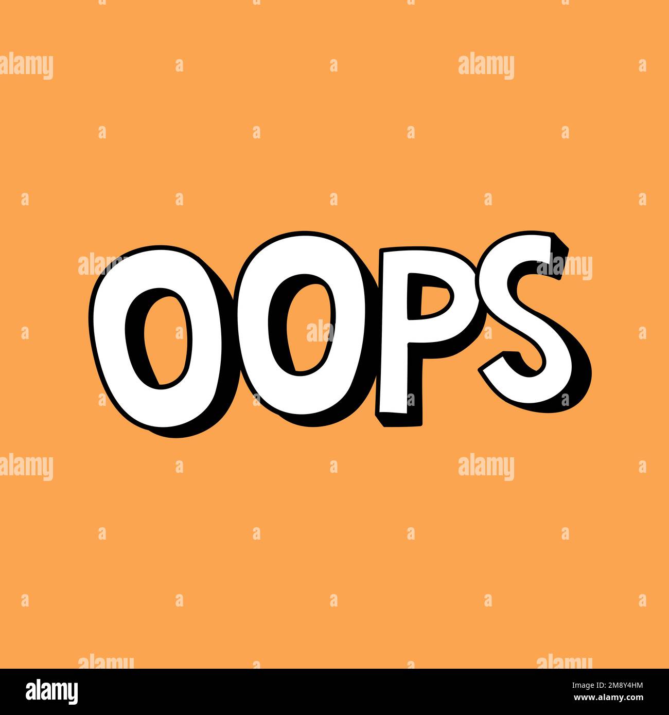 Oops vector text comic font typography Stock Vector Image & Art - Alamy