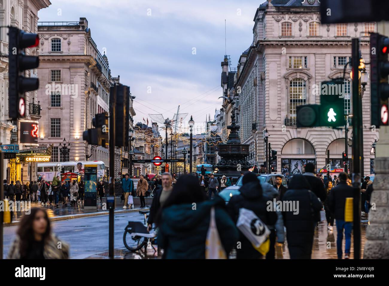 London West End in January Stock Photo - Alamy