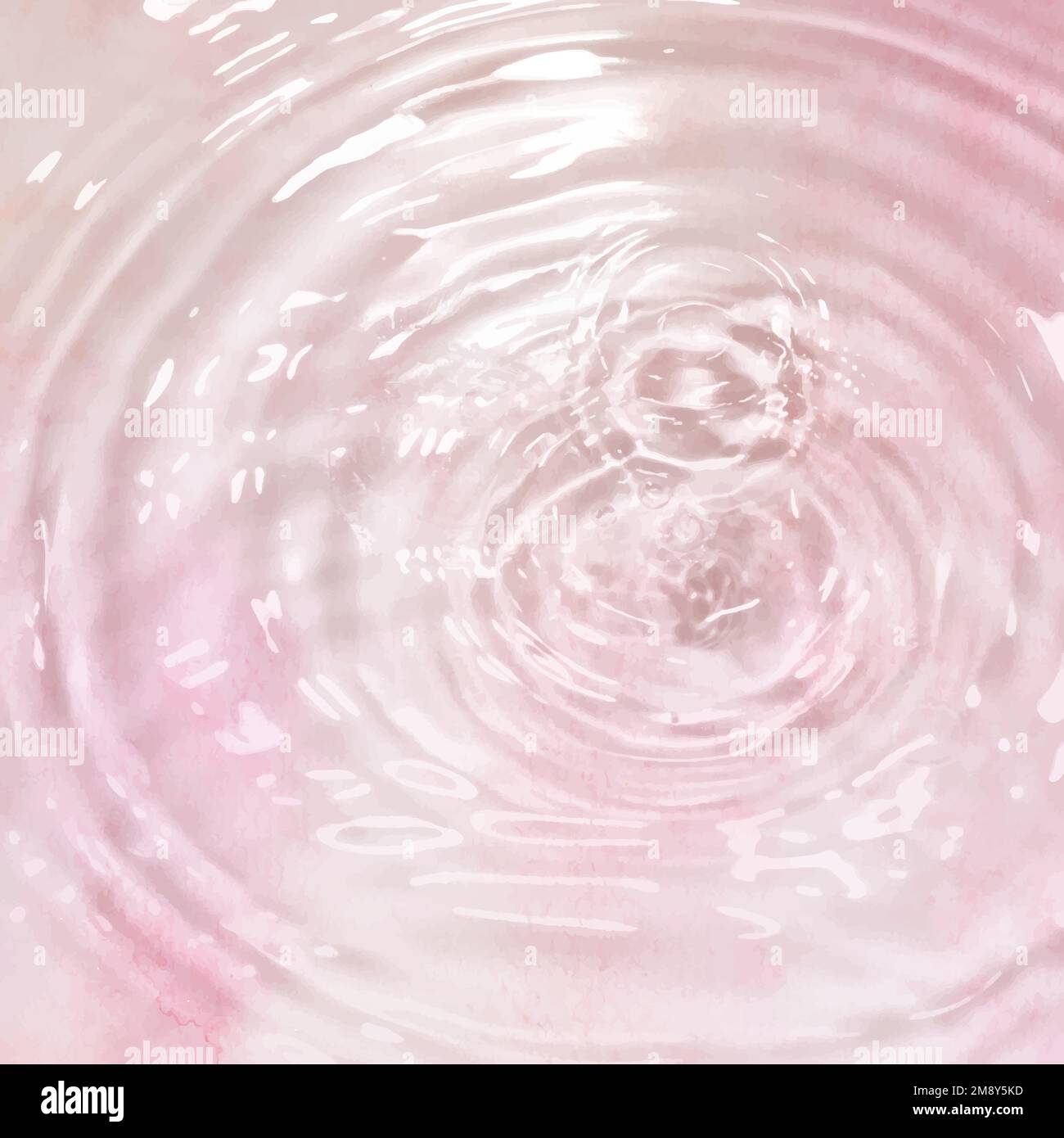 Vector pink water drop circle ripple background Stock Vector Image ...