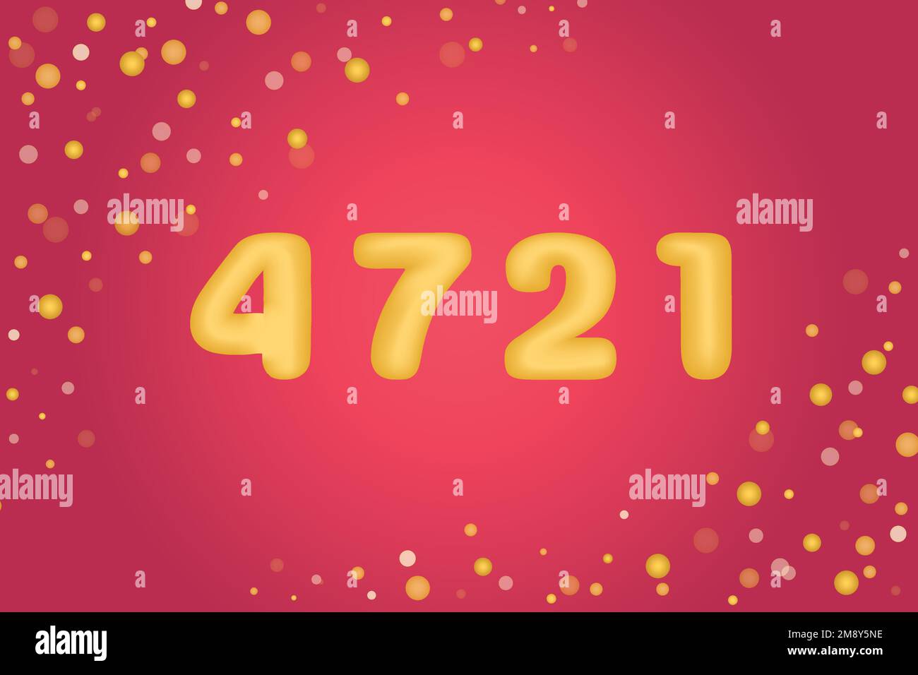 4721 Chinese lunar new year. Vector red background with 3d golden ...