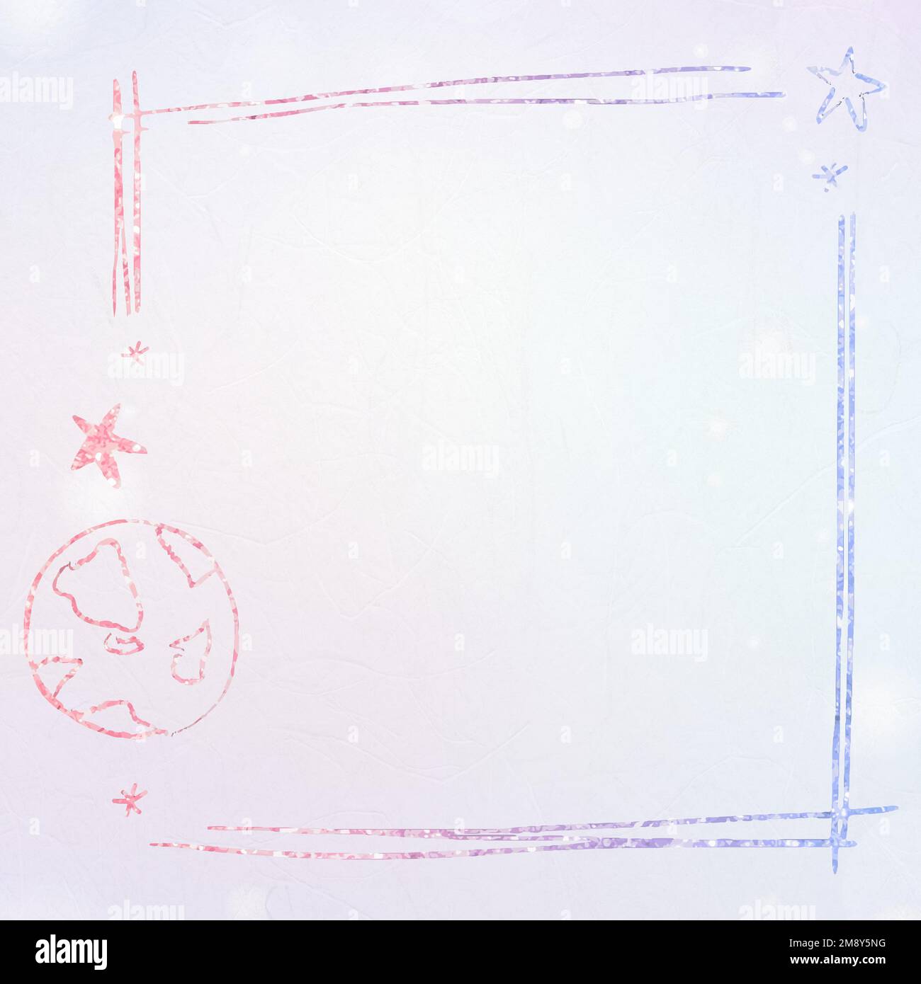 Vector space glitter rectangle border Stock Vector Image & Art - Alamy