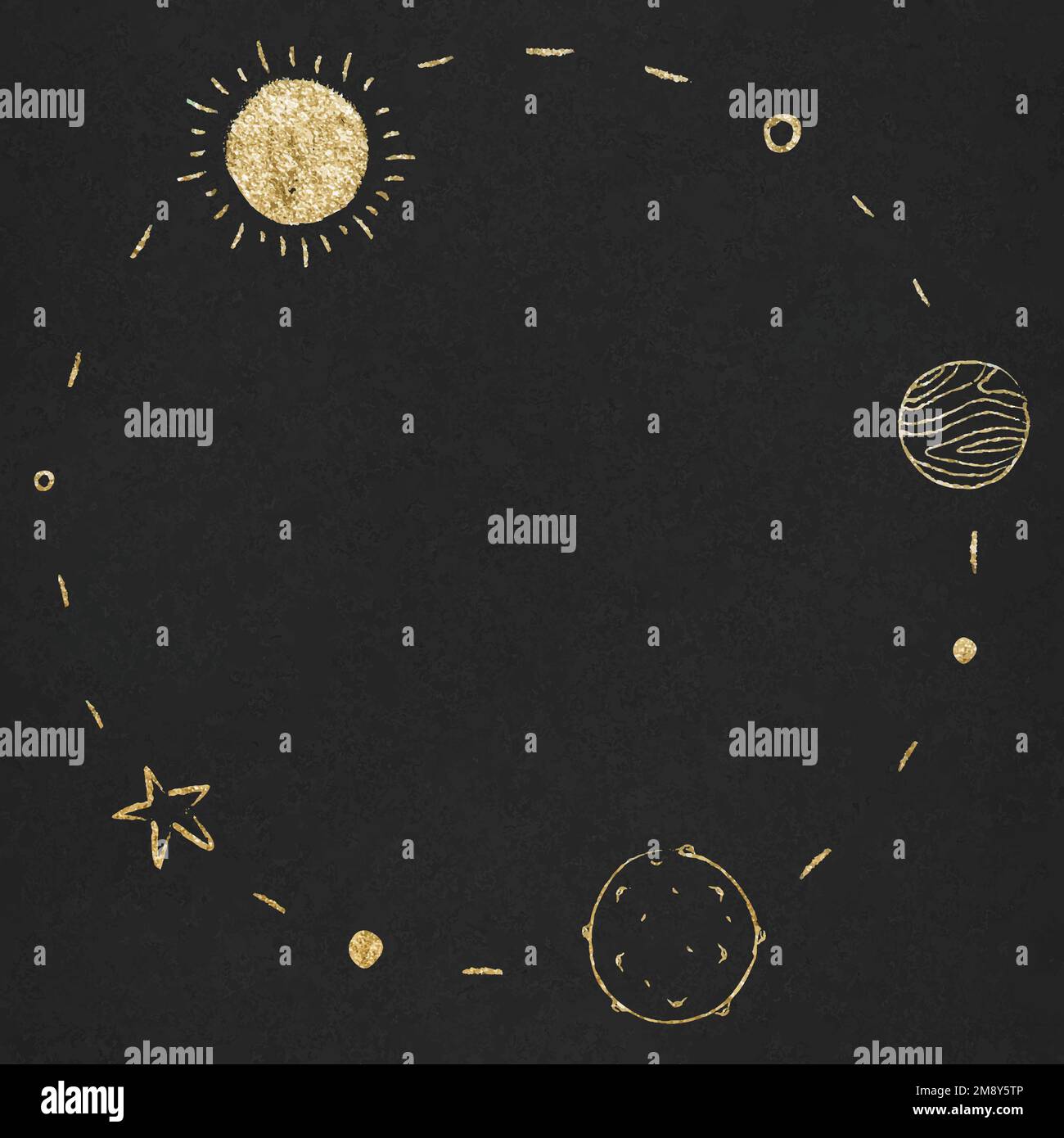 Vector space border round frame for kids Stock Vector Image & Art - Alamy