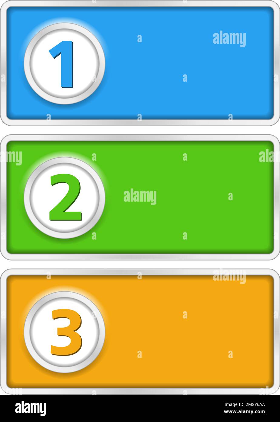 Banner with number templates, vector eps10 illustration Stock Vector ...