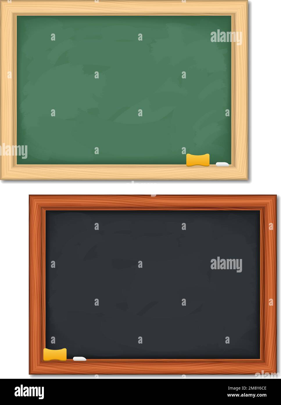 Black and green blackboards, vector eps10 illustration Stock Vector ...