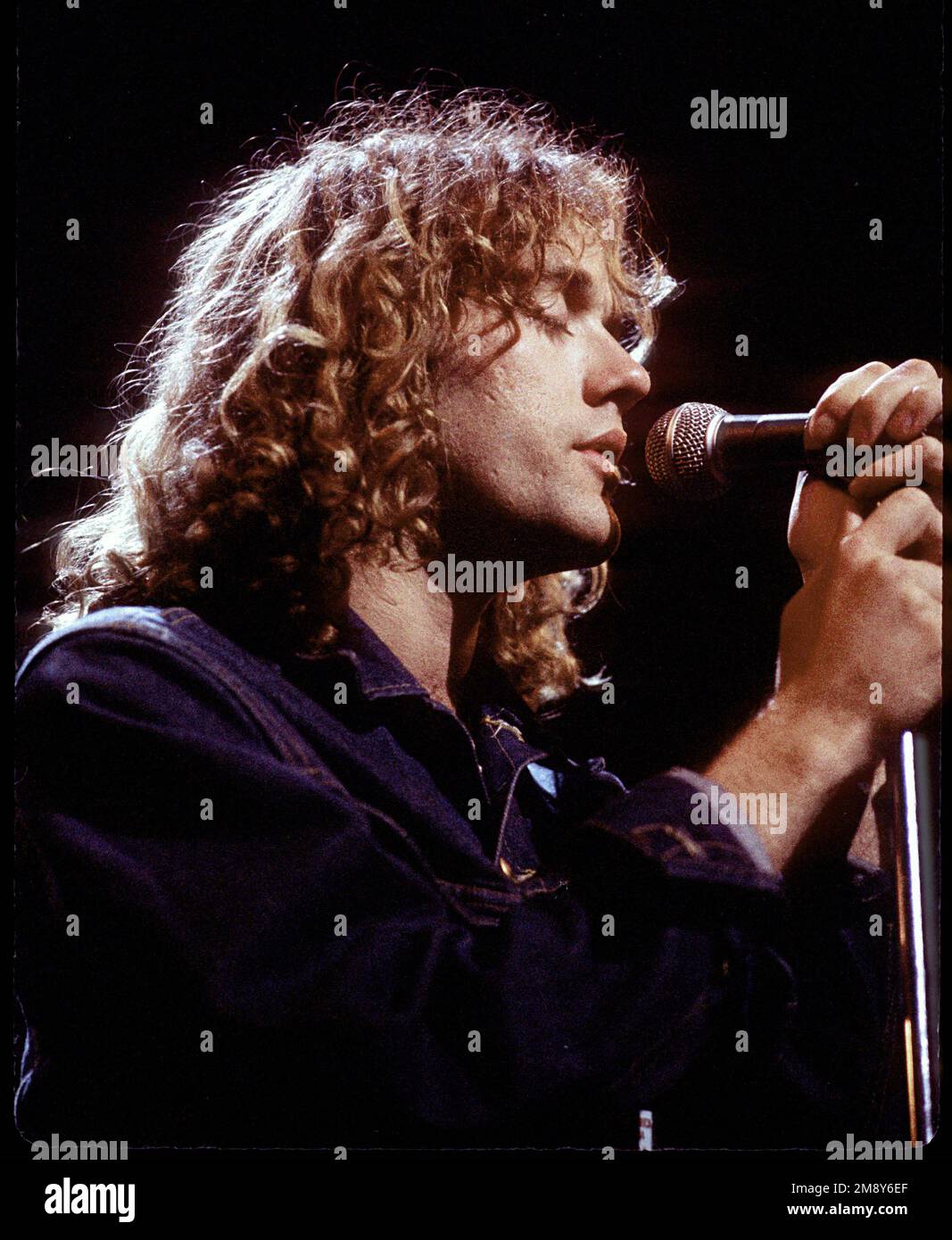 Michael Stipe of R.E.M. performing on the TV show "Solid Gold" in 1982 ...