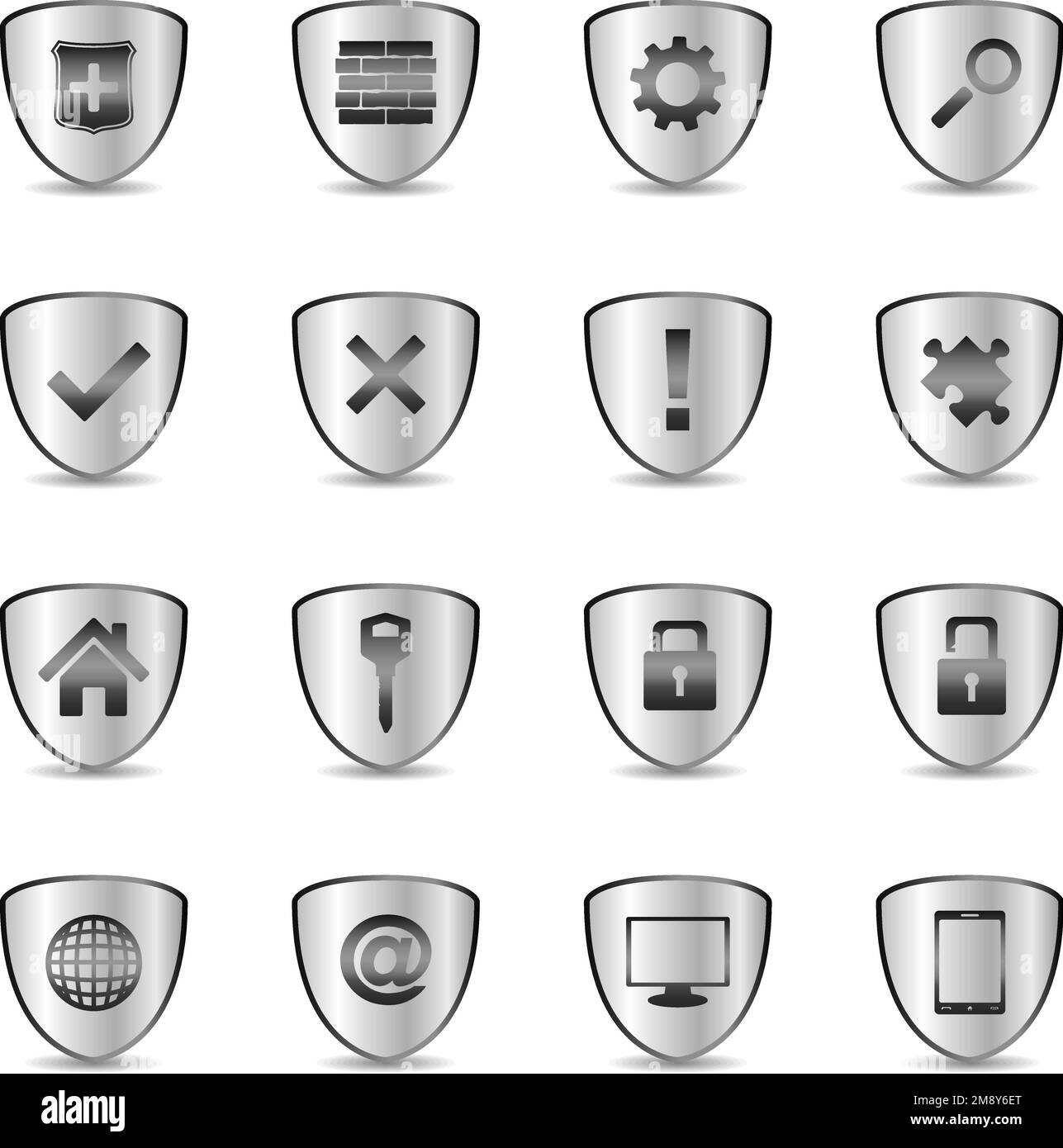 Security icons set, vector eps10 illustration Stock Vector Image & Art ...