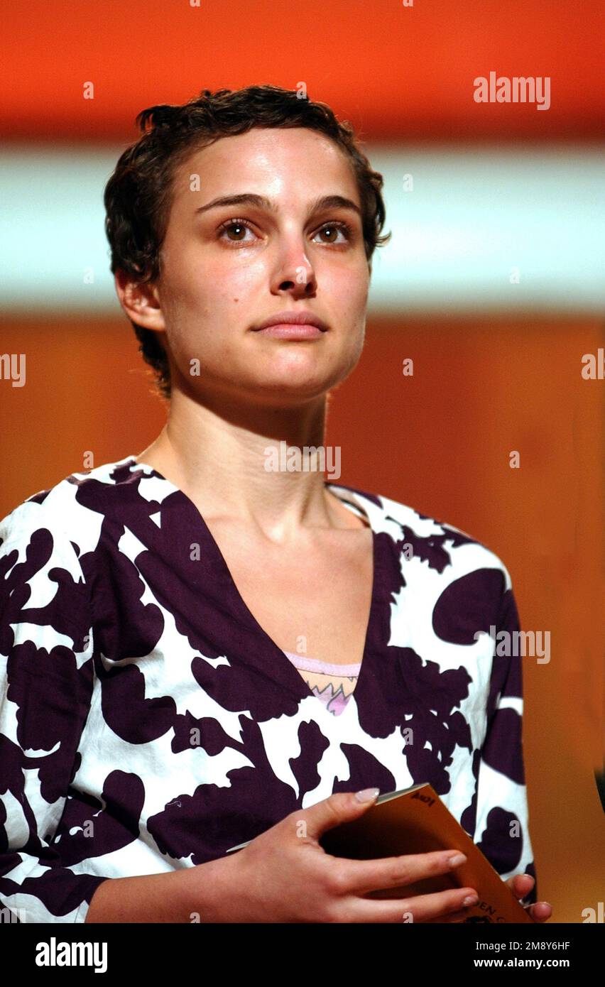 Natalie Portman at rehearsals for the 63rd annual Golden Globe Awards ...