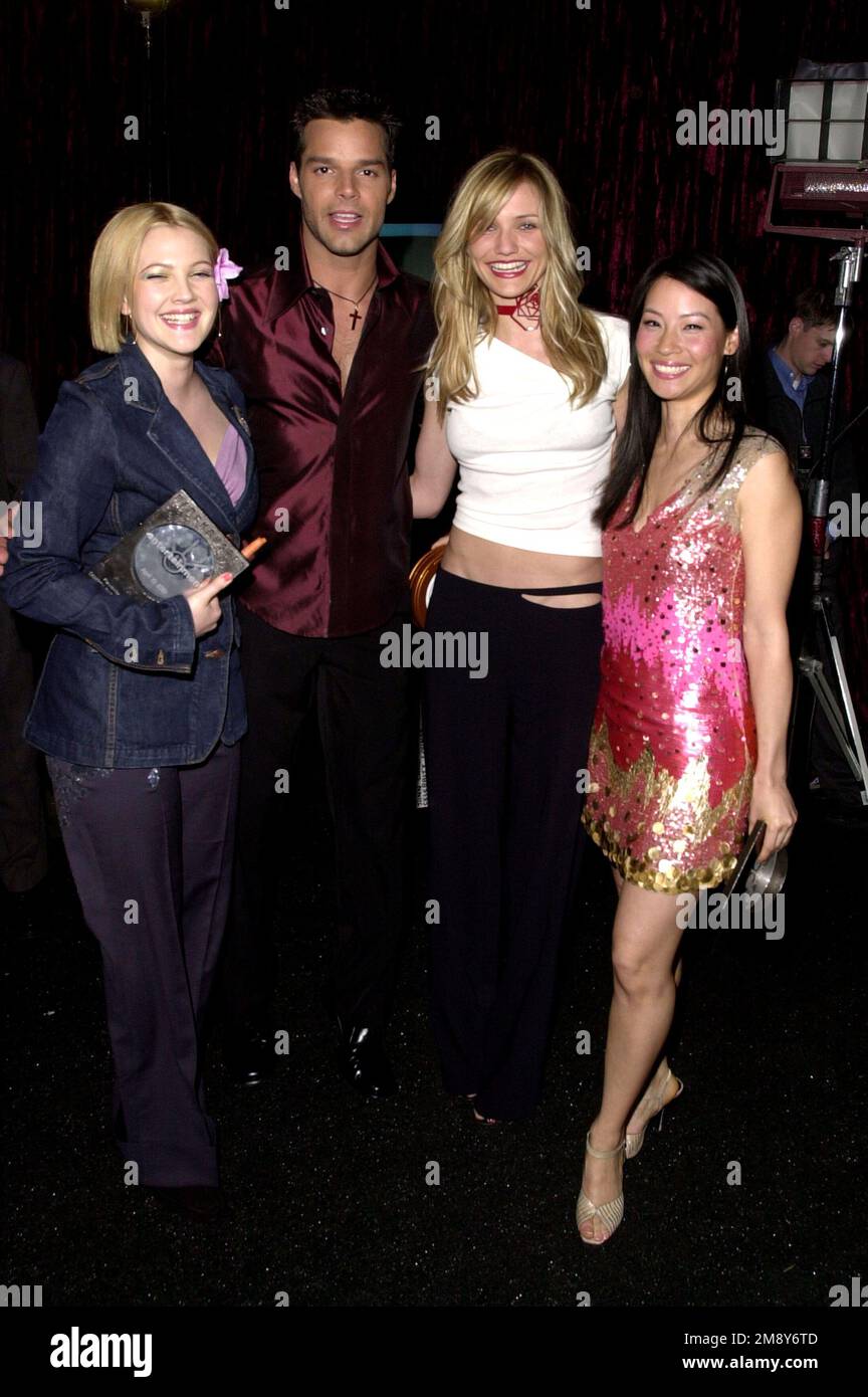 Drew Barrymore, Ricky Martin, Cameron Diaz, & Lucy Liu arriving at the ...