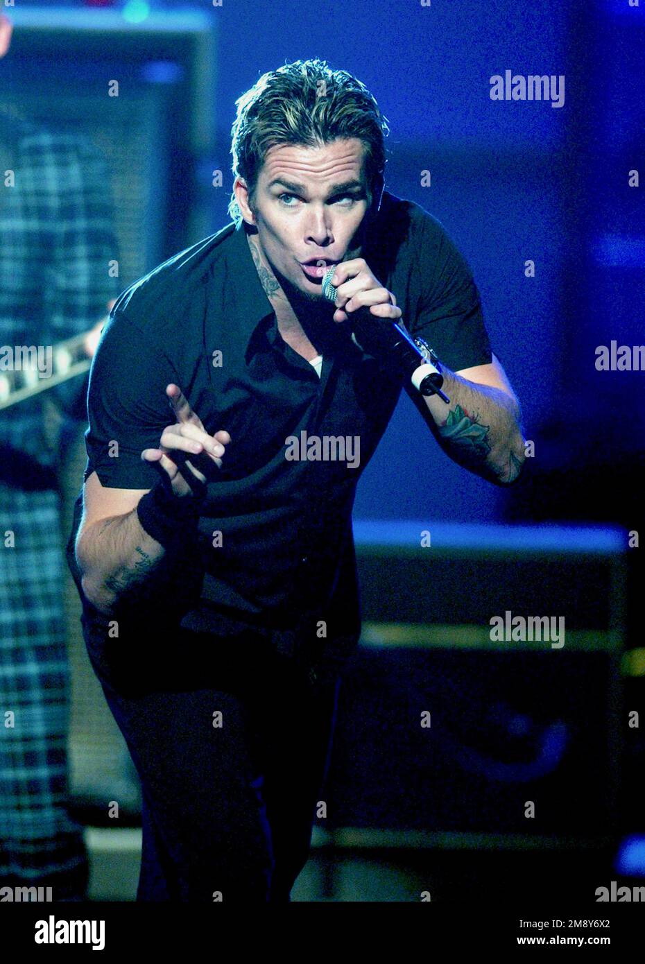 Mark McGrath performing at the 2002 Neil Bogart Memorial Fund Credit ...