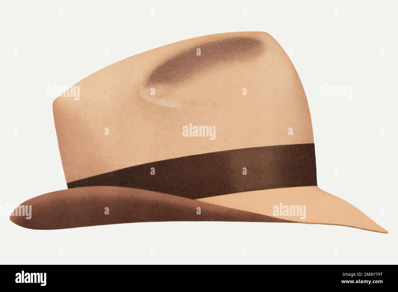 Vintage hat illustration vector, remixed from "Keep it under your hat ...