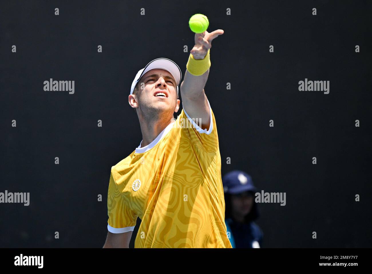 MELBOURNE, AUSTRALIA - JANUARY 16: Tallon Griekspoor of the Netherlands ...