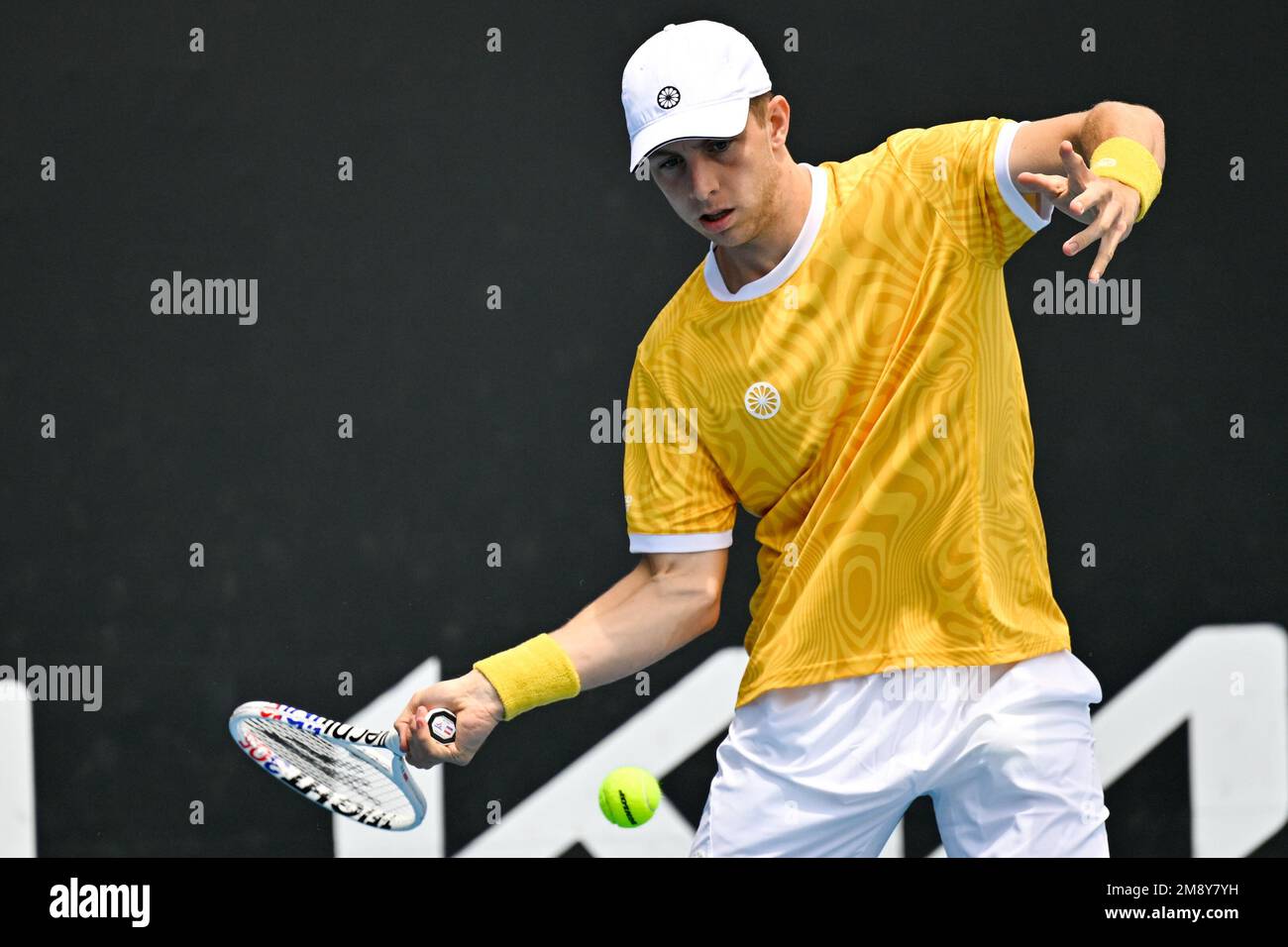 MELBOURNE, AUSTRALIA - JANUARY 16: Tallon Griekspoor of the Netherlands ...