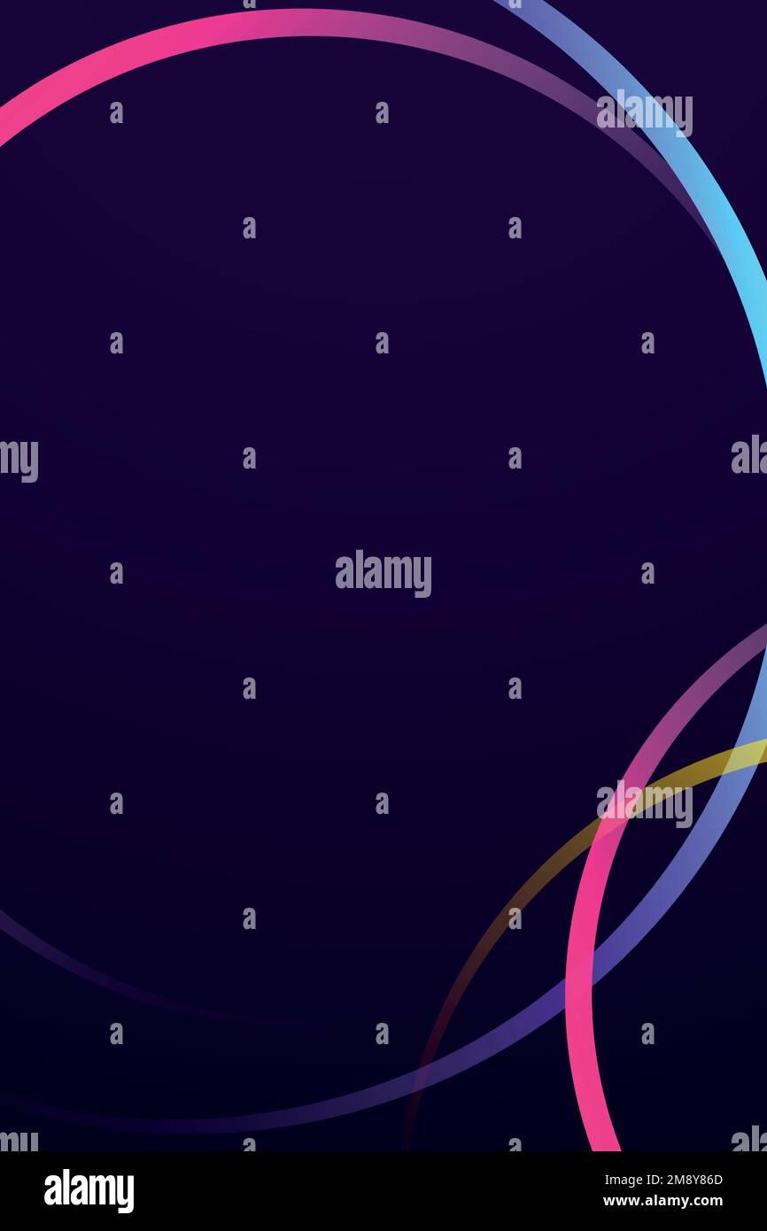 Neon gradient curve frame template vector Stock Vector Image & Art - Alamy