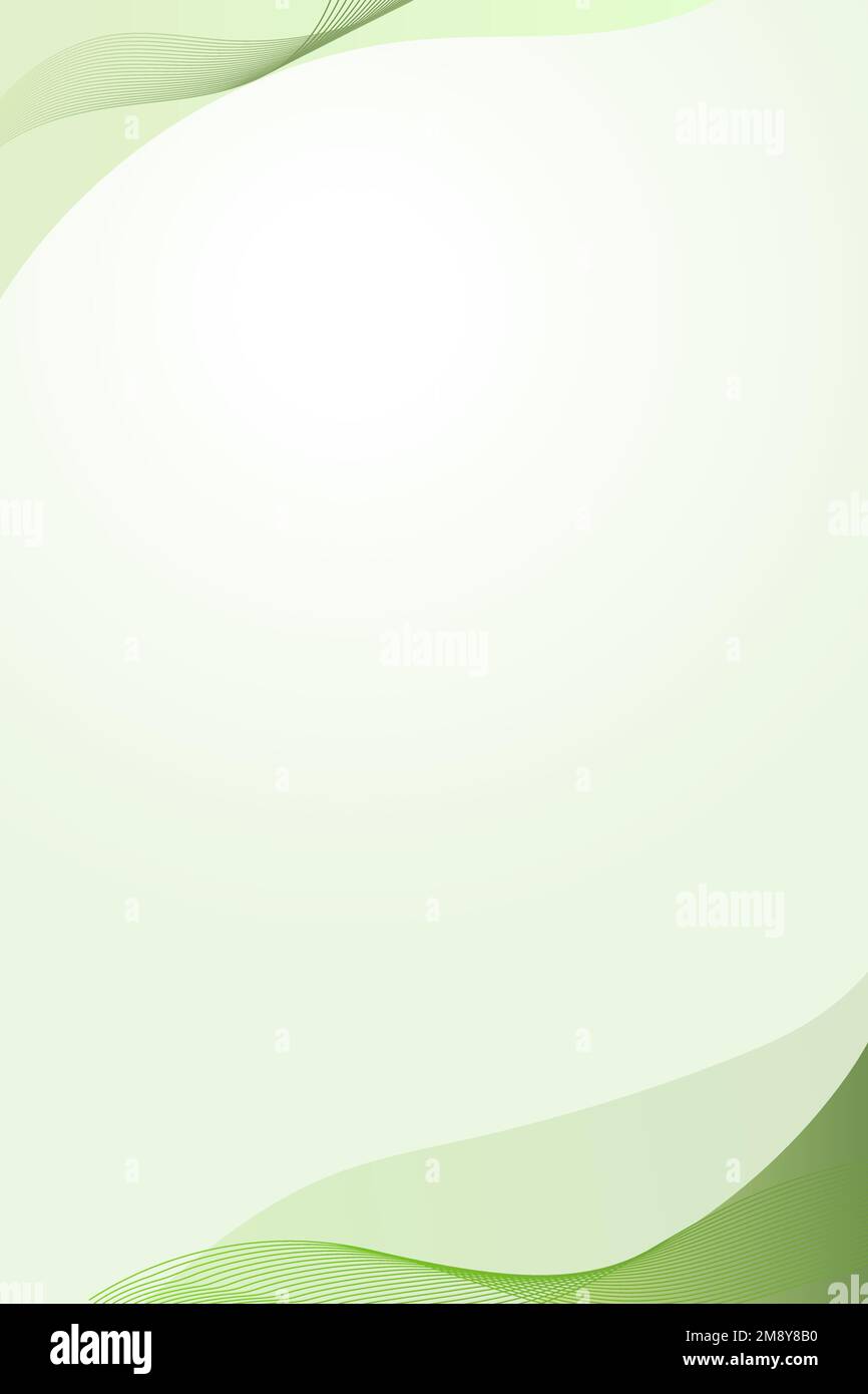 Green curve frame template vector Stock Vector Image & Art - Alamy