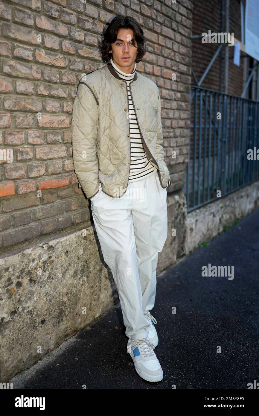 Milan, Italy. 15th Jan, 2023. Milan, Milan Fashion Week, fall winter ...