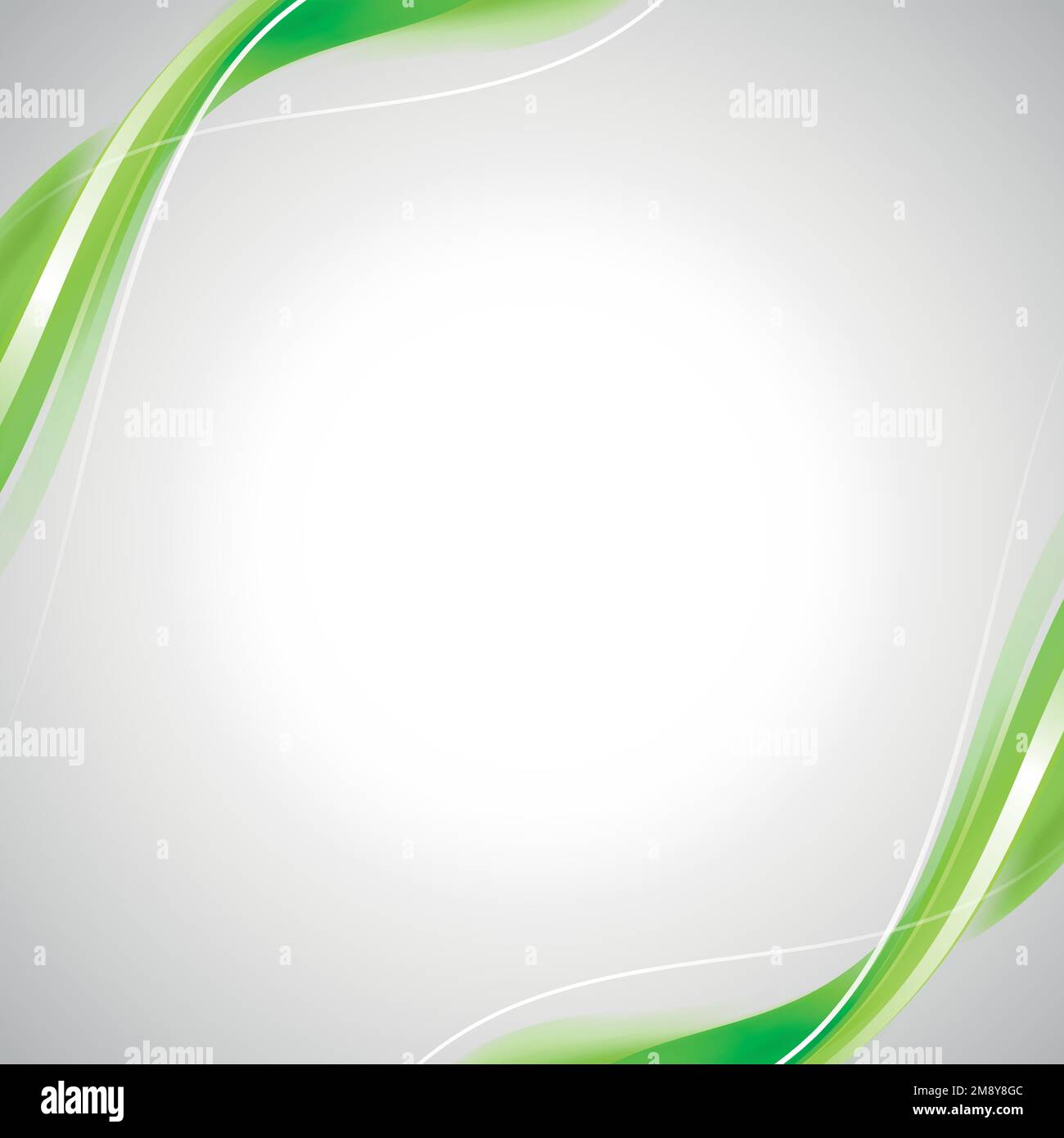 Green curve frame template vector Stock Vector Image & Art - Alamy