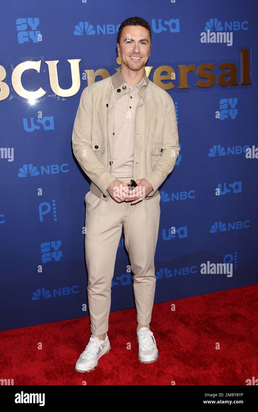 Pasadena, California, USA. 15th Jan, 2023. Richard Fleeshman arriving ...