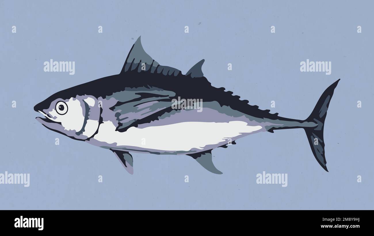 Vectorized tuna fish design element Stock Vector Image & Art - Alamy