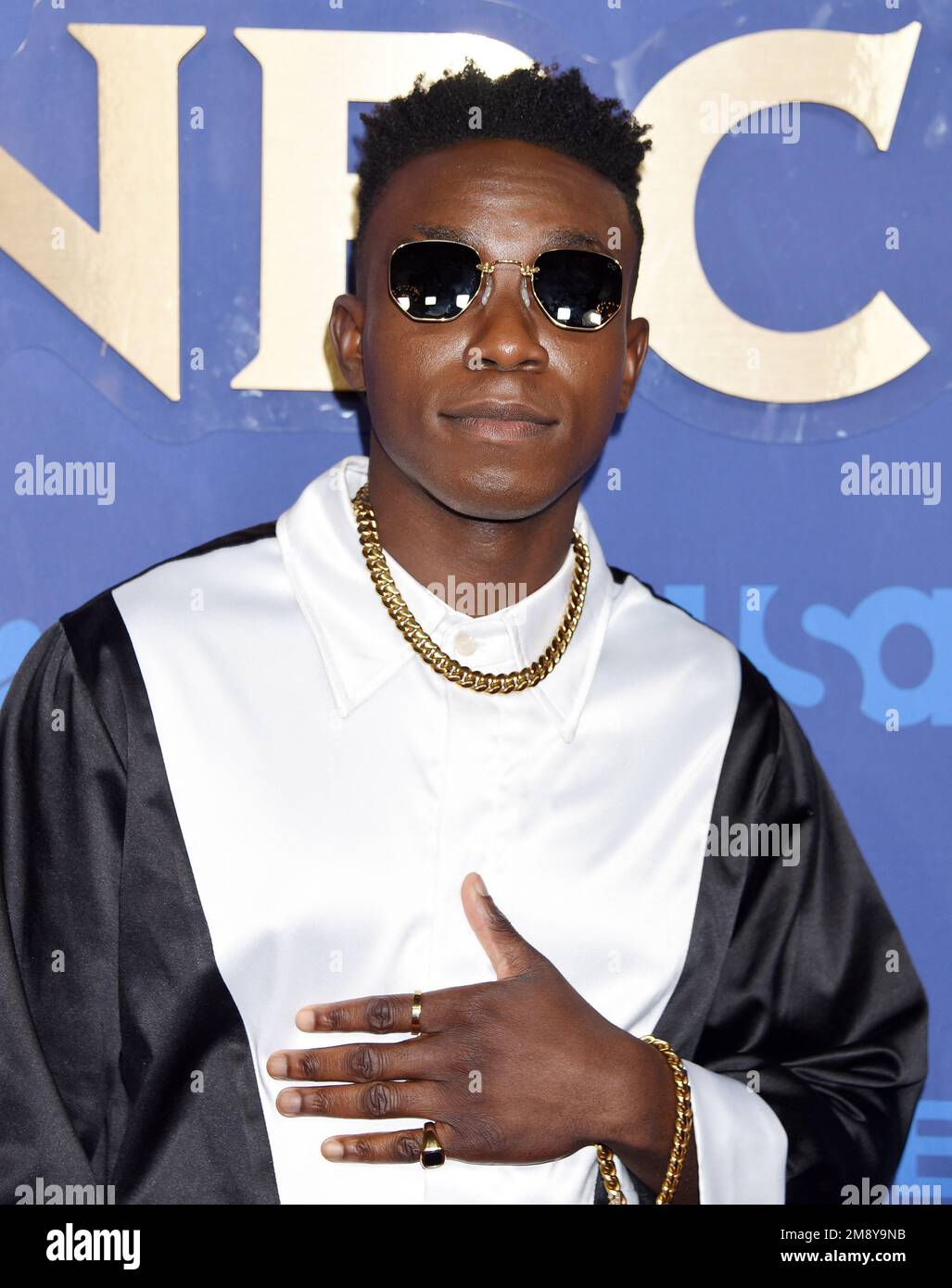 Pasadena, California, USA. 15th Jan, 2023. Olly Sholotan arriving to ...