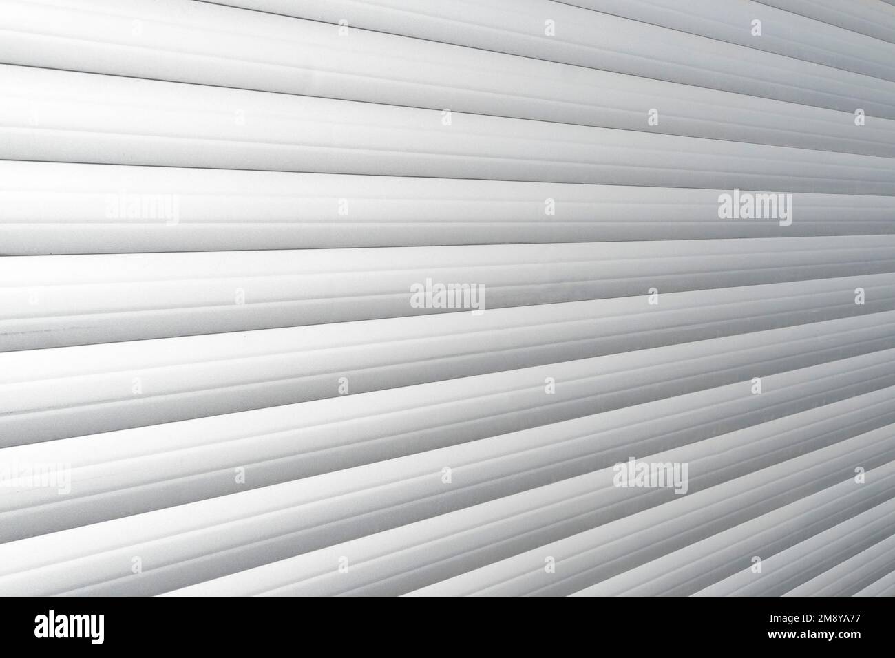 Roller shutter gate. Metal roller garage door as background. Automatic ...