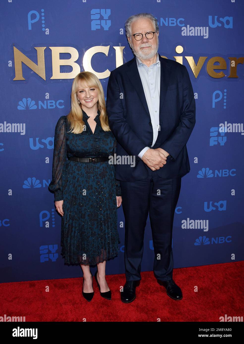 Pasadena, California, USA. 15th Jan, 2023. Melissa Rauch and John ...