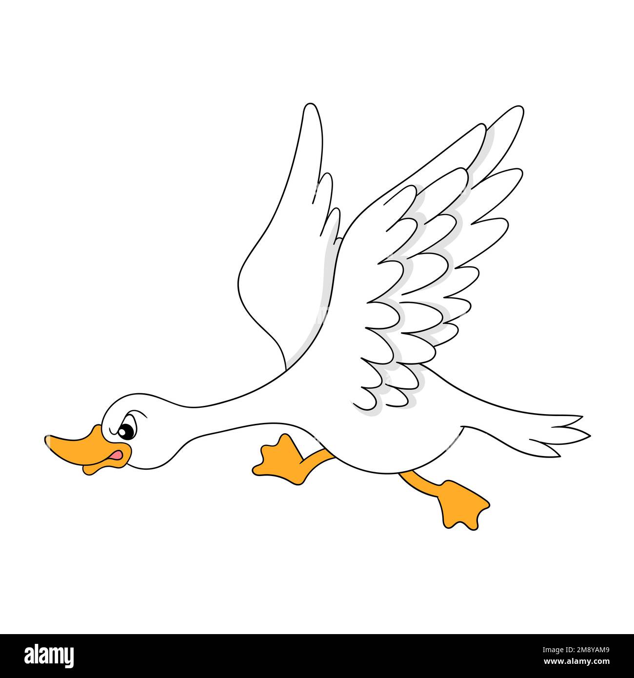 Angry swans Stock Vector Images - Alamy