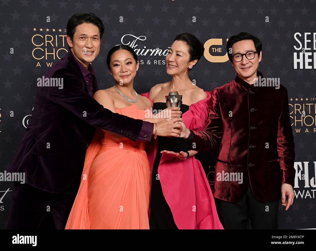 Los Angeles, USA. 15th Jan, 2023. Harry Shum Jr., Stephanie Hsu ...