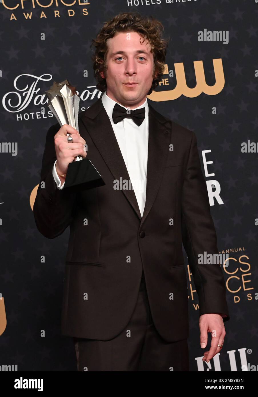 Los Angeles, USA. 15th Jan, 2023. Jeremy Allen White in the pressroom ...