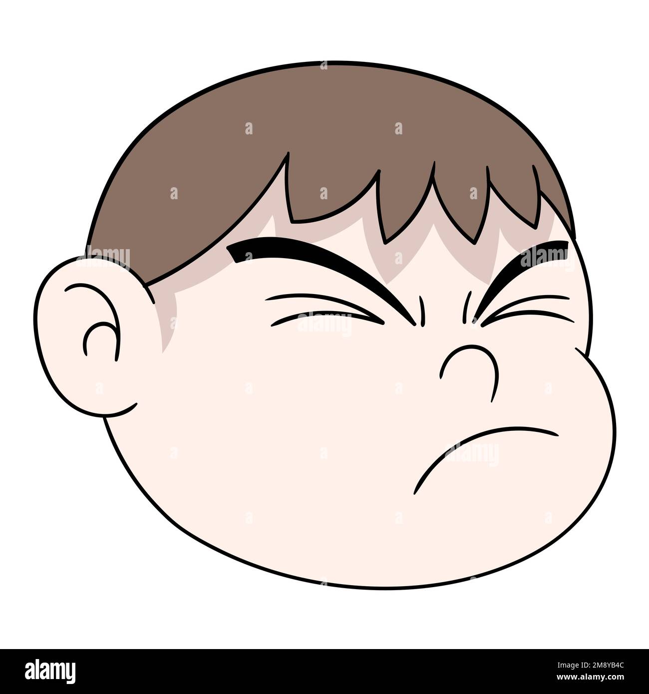 Cartoon Puckered Face