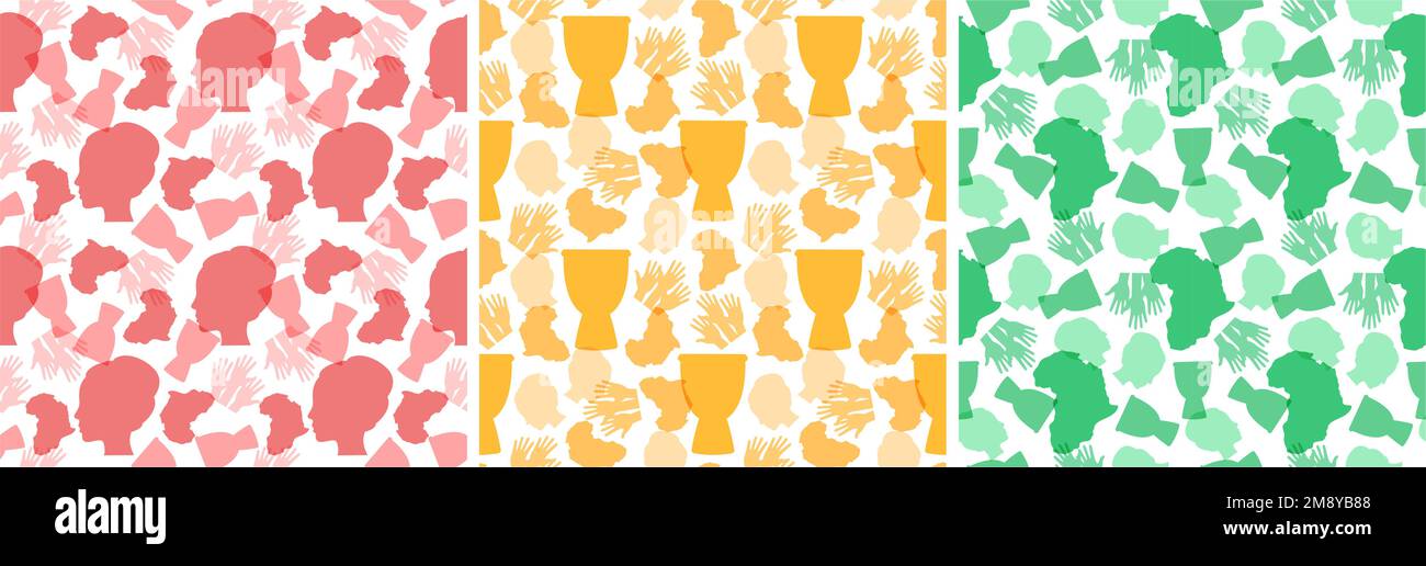 Black History Month Seamless Pattern of African American Holiday in ...